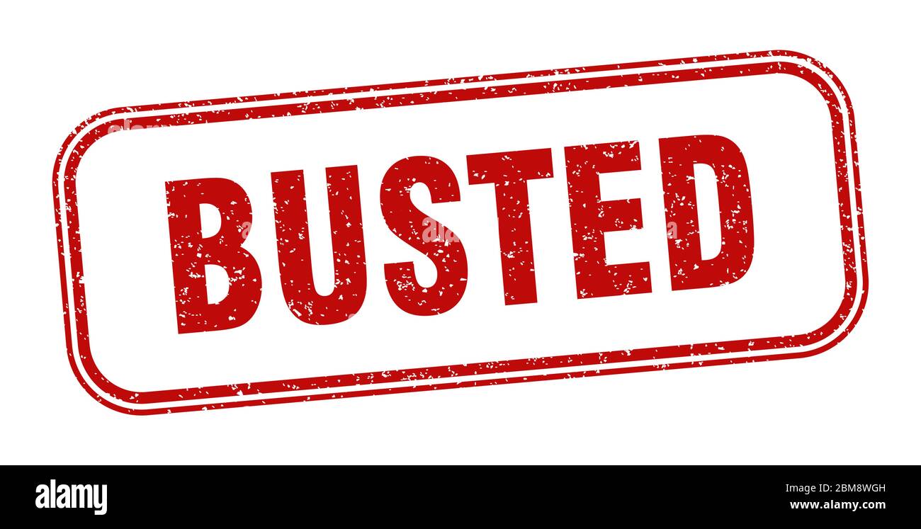 busted stamp. busted square grunge sign. label Stock Vector Image & Art ...
