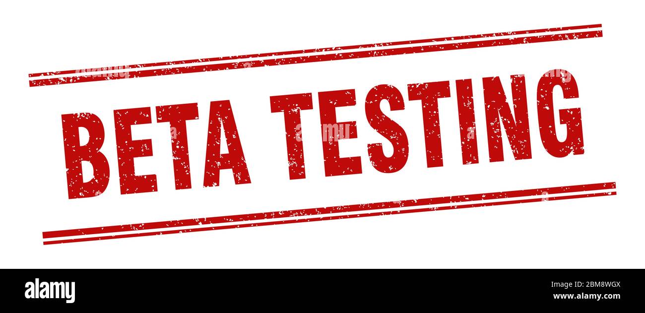 Beta testing stamp Stock Vector Images - Alamy