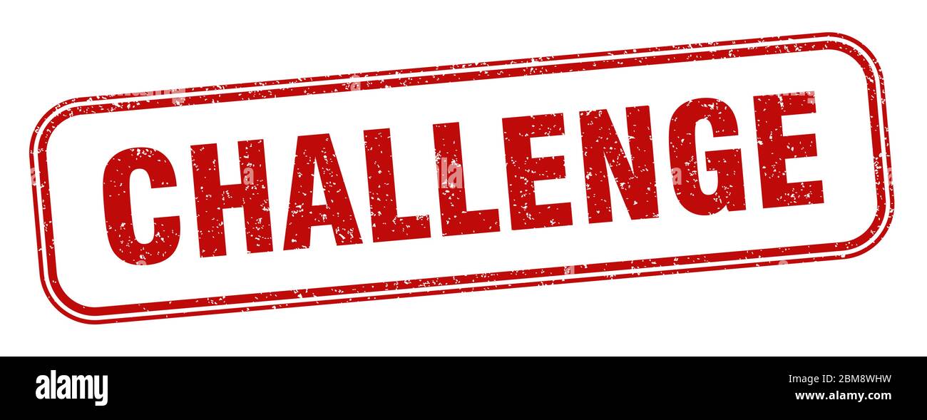 Challenge stamp label square hi-res stock photography and images - Alamy