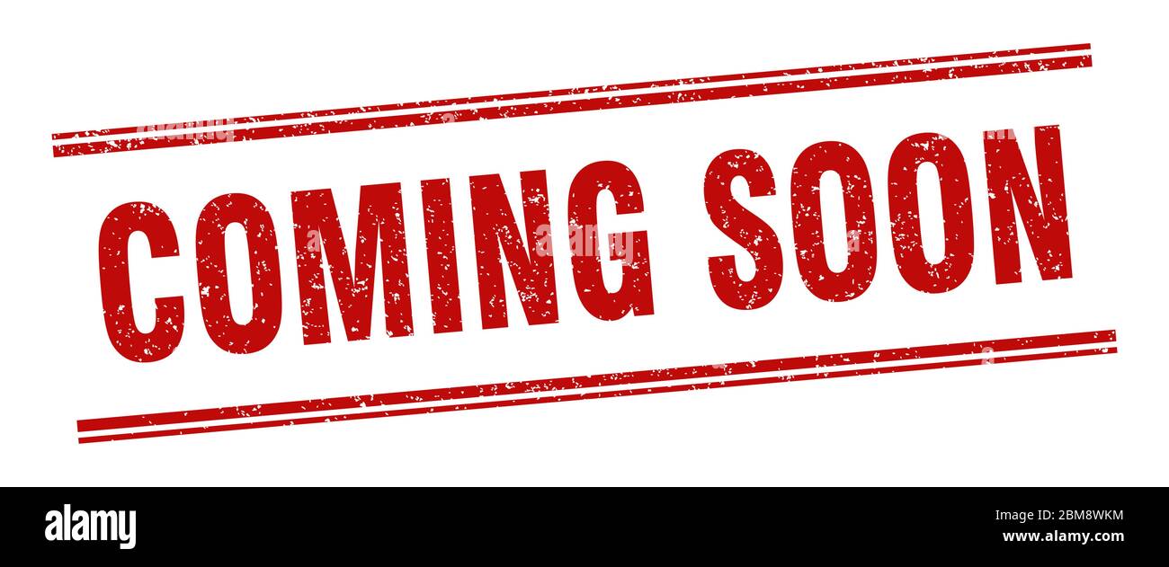 coming soon stamp. coming soon label. square grunge sign Stock Vector ...