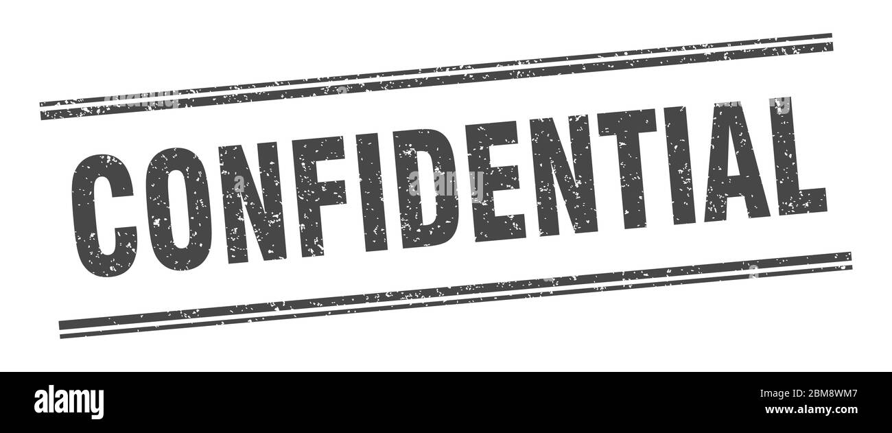 Confidential grunge rubber stamp Black and White Stock Photos & Images ...