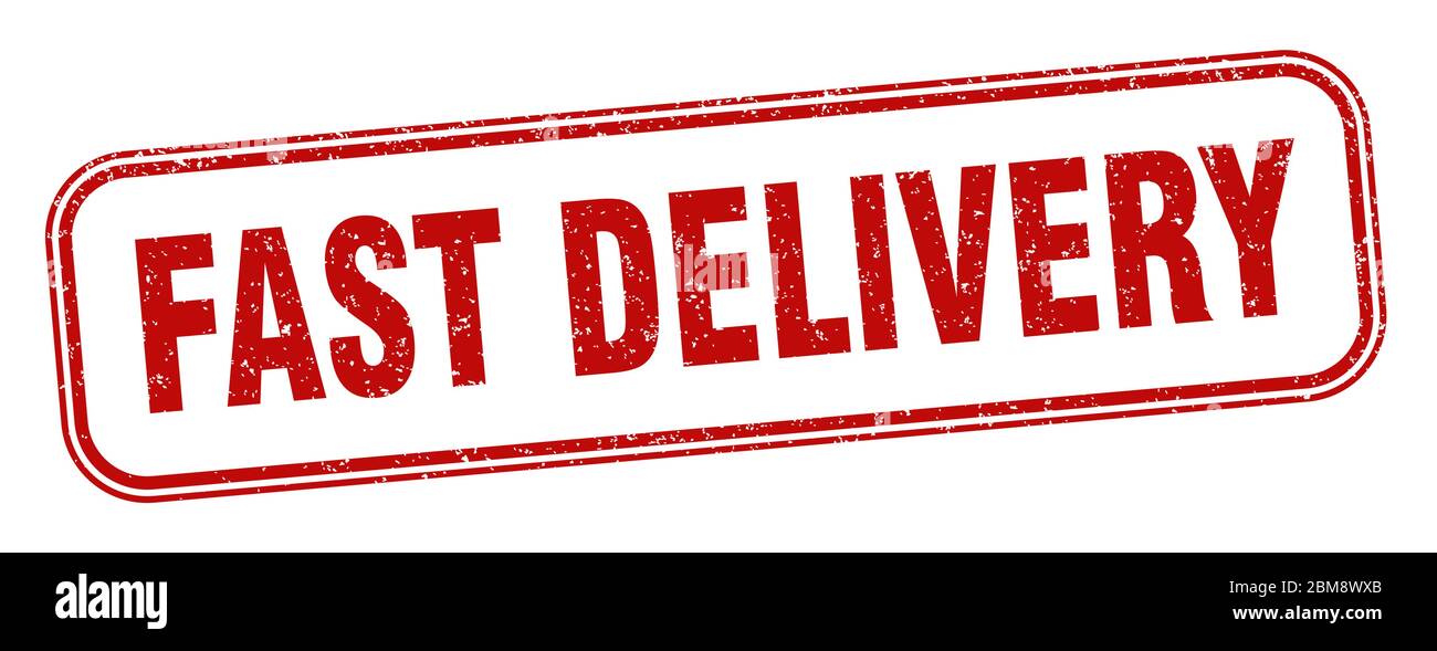 fast delivery stamp. fast delivery square grunge sign. label Stock ...