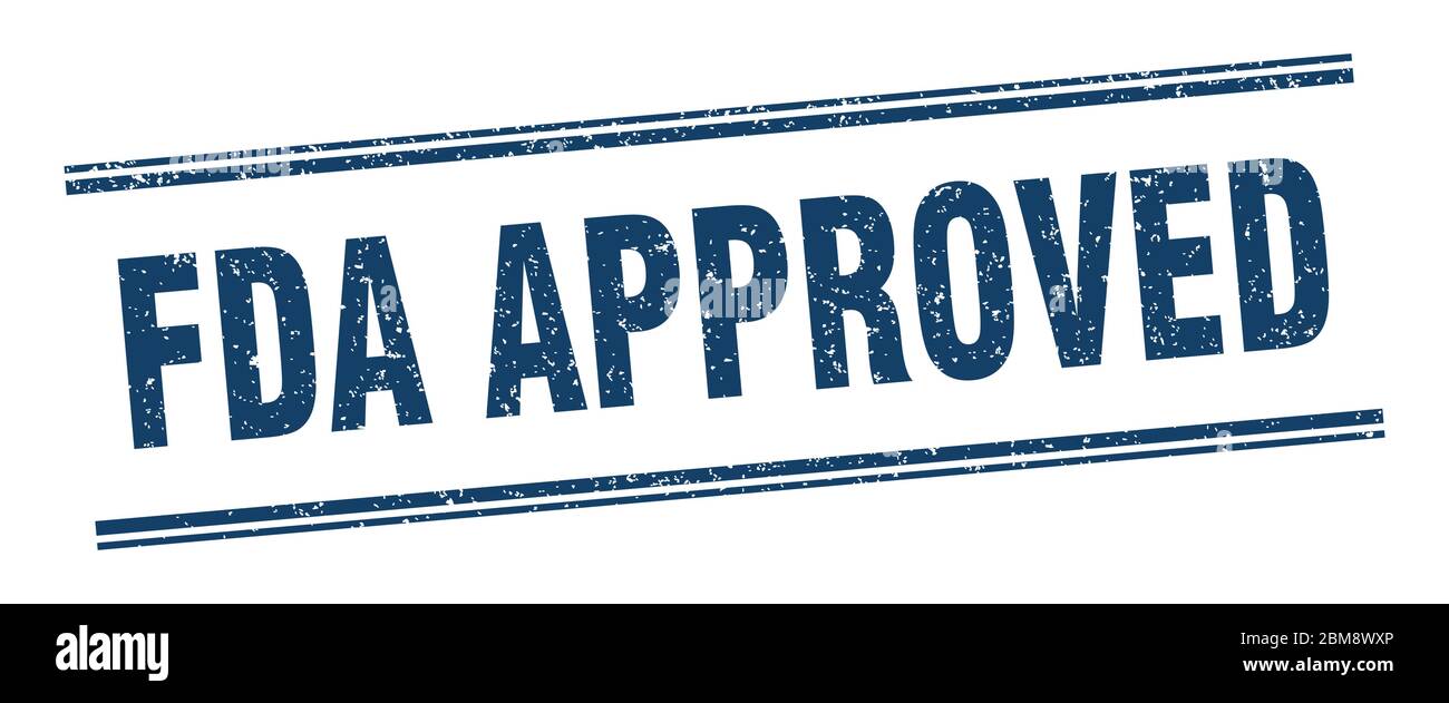 fda approved stamp. fda approved label. square grunge sign Stock Vector ...
