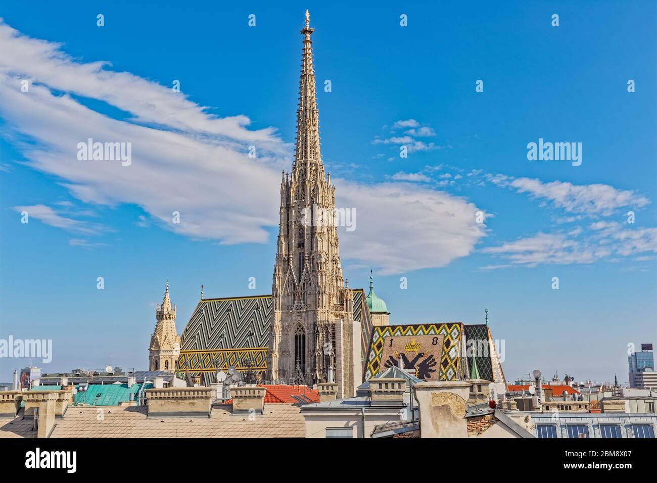 St. Stephens Basilica cathedral gothic church in Vienna Austria Stock ...