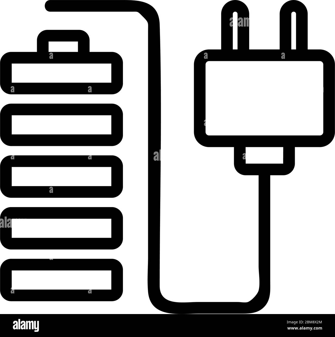 work charge in action icon vector outline illustration Stock Vector ...