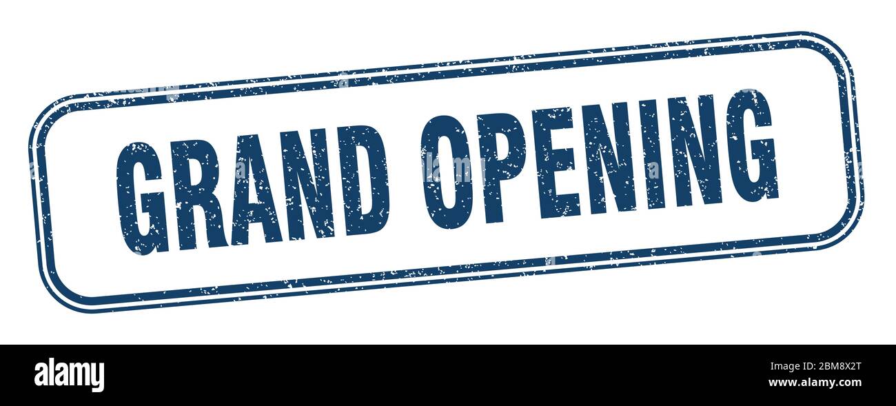 grand opening stamp. grand opening square grunge sign. label Stock ...