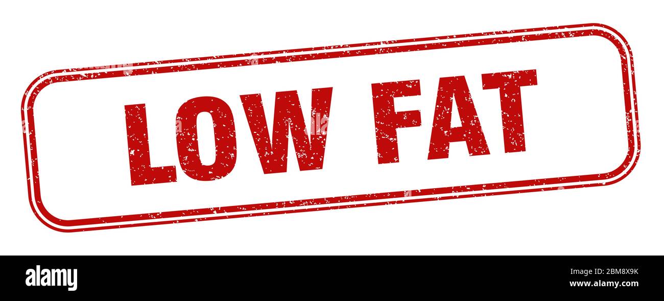 low fat stamp. low fat square grunge sign. label Stock Vector Image ...