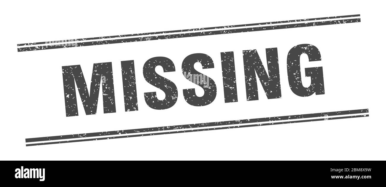 missing stamp. missing label. square grunge sign Stock Vector Image ...