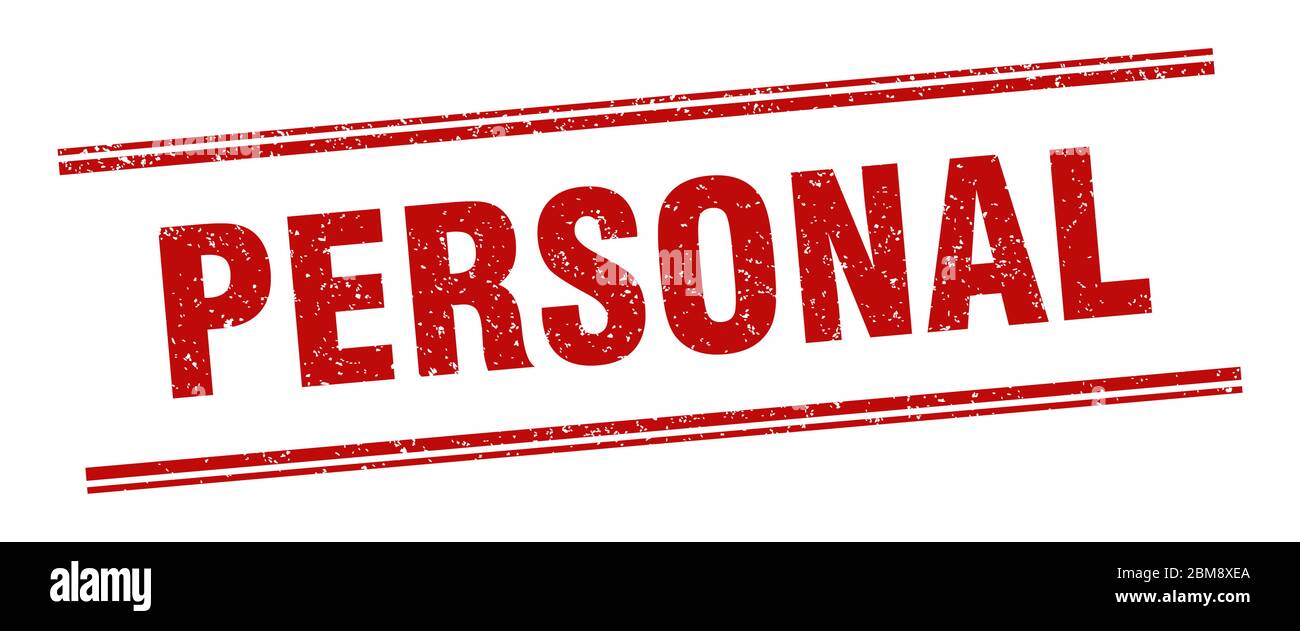 personal stamp. personal label. square grunge sign Stock Vector Image ...