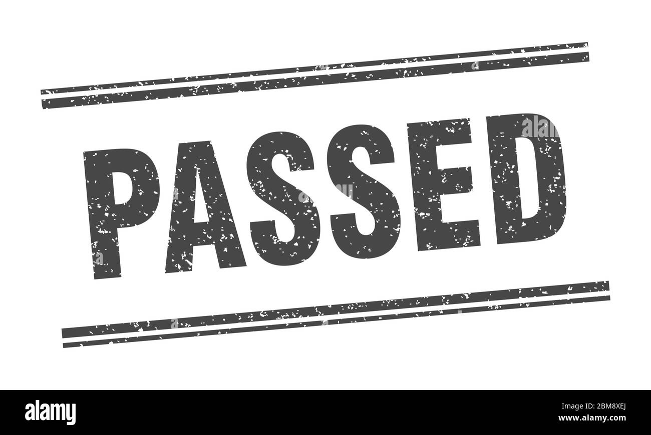 passed stamp. passed label. square grunge sign Stock Vector Image & Art ...