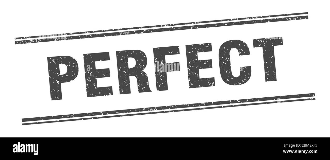 perfect stamp. perfect label. square grunge sign Stock Vector Image ...