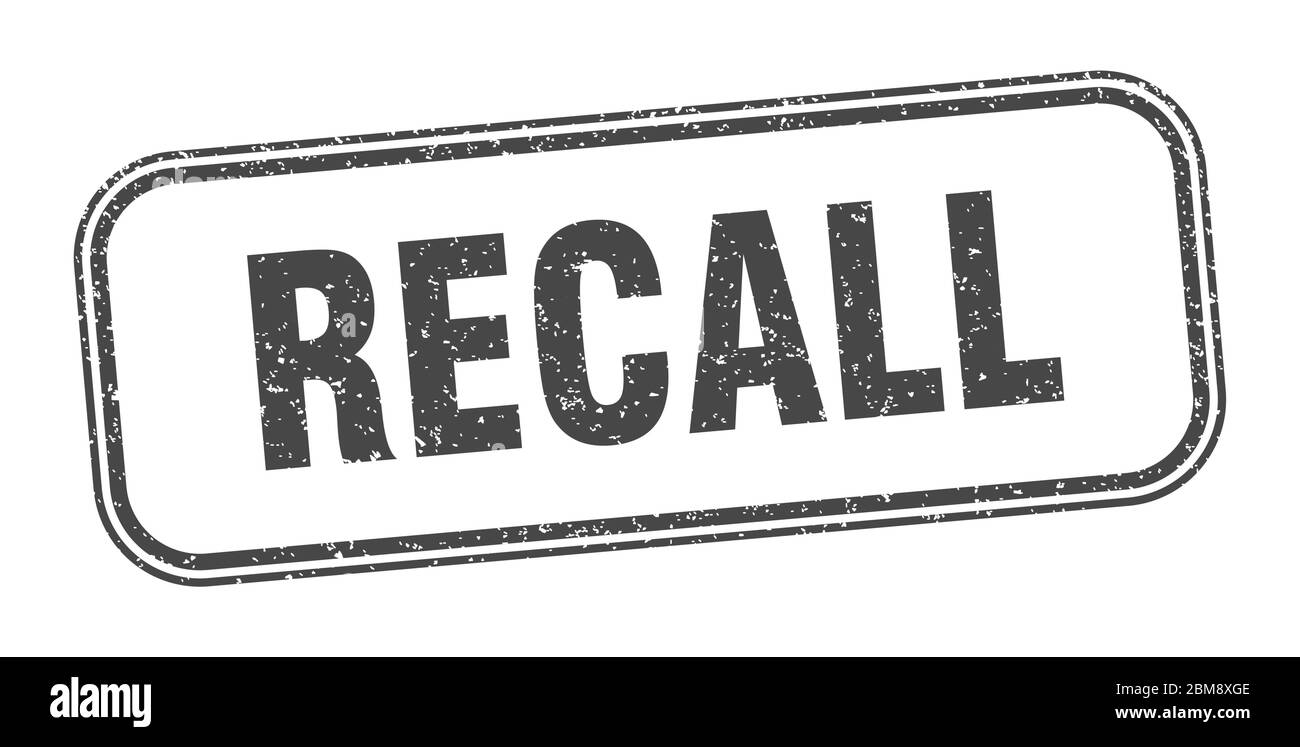 Recall rubber stamp Black and White Stock Photos & Images - Alamy