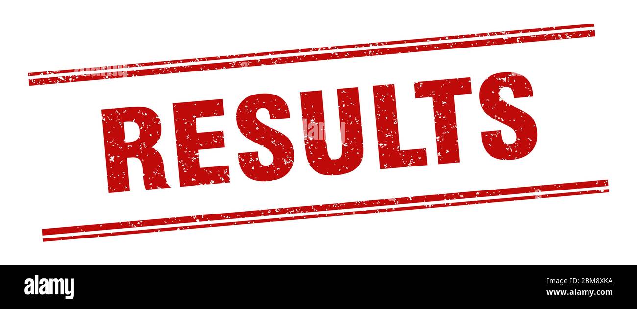 results stamp. results label. square grunge sign Stock Vector Image ...