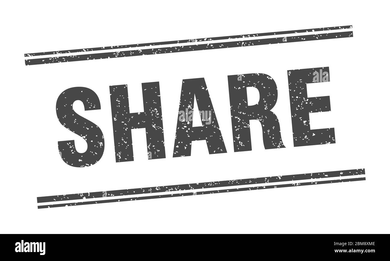 share stamp. share label. square grunge sign Stock Vector Image & Art ...