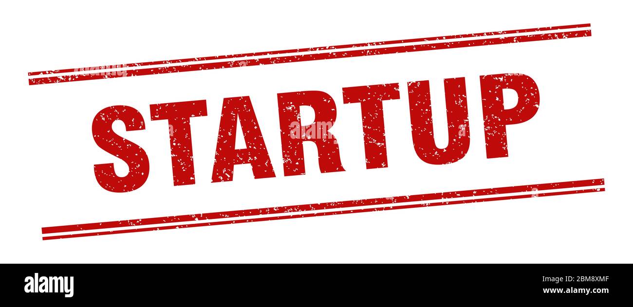startup stamp. startup label. square grunge sign Stock Vector Image ...