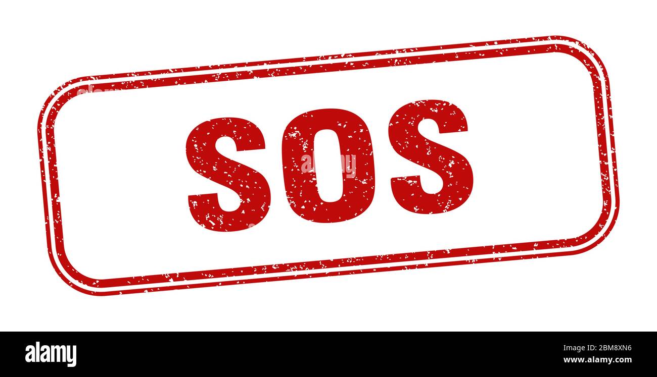 sos stamp. sos square grunge sign. label Stock Vector Image & Art - Alamy