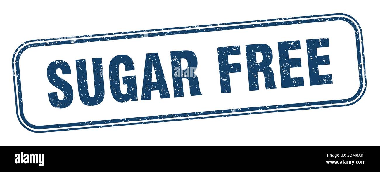 sugar free stamp. sugar free square grunge sign. label Stock Vector ...