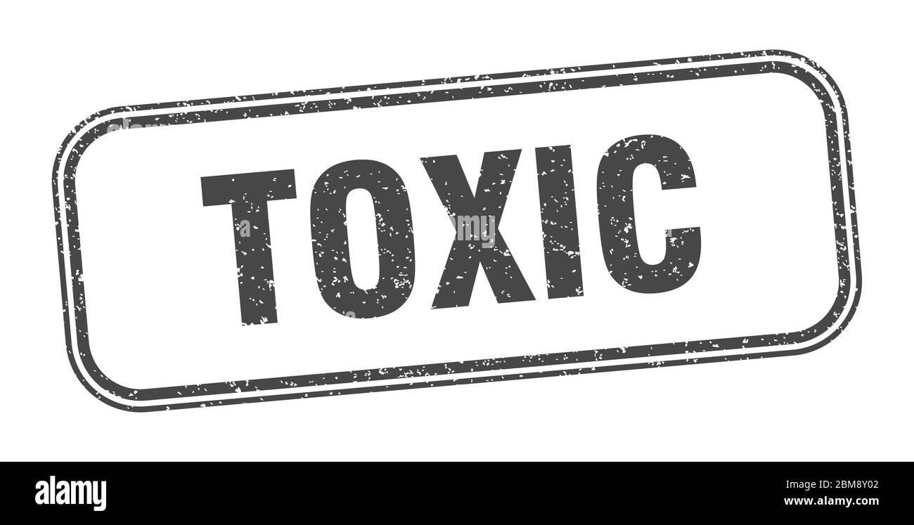 toxic stamp. toxic square grunge sign. label Stock Vector Image & Art ...
