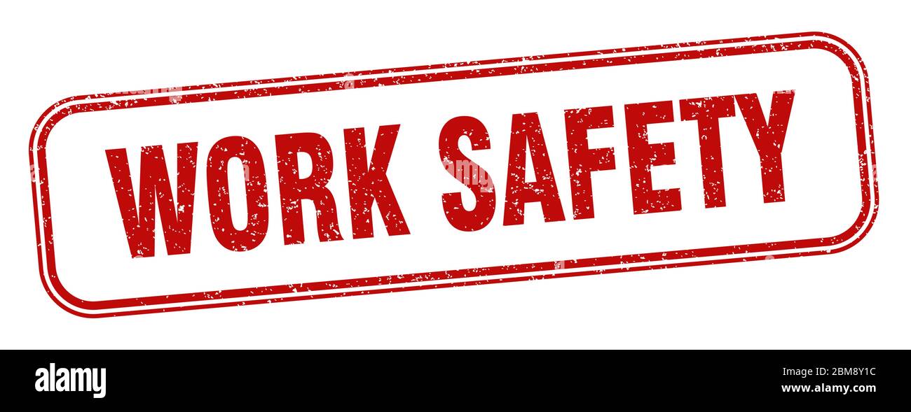 work safety stamp. work safety square grunge sign. label Stock Vector ...