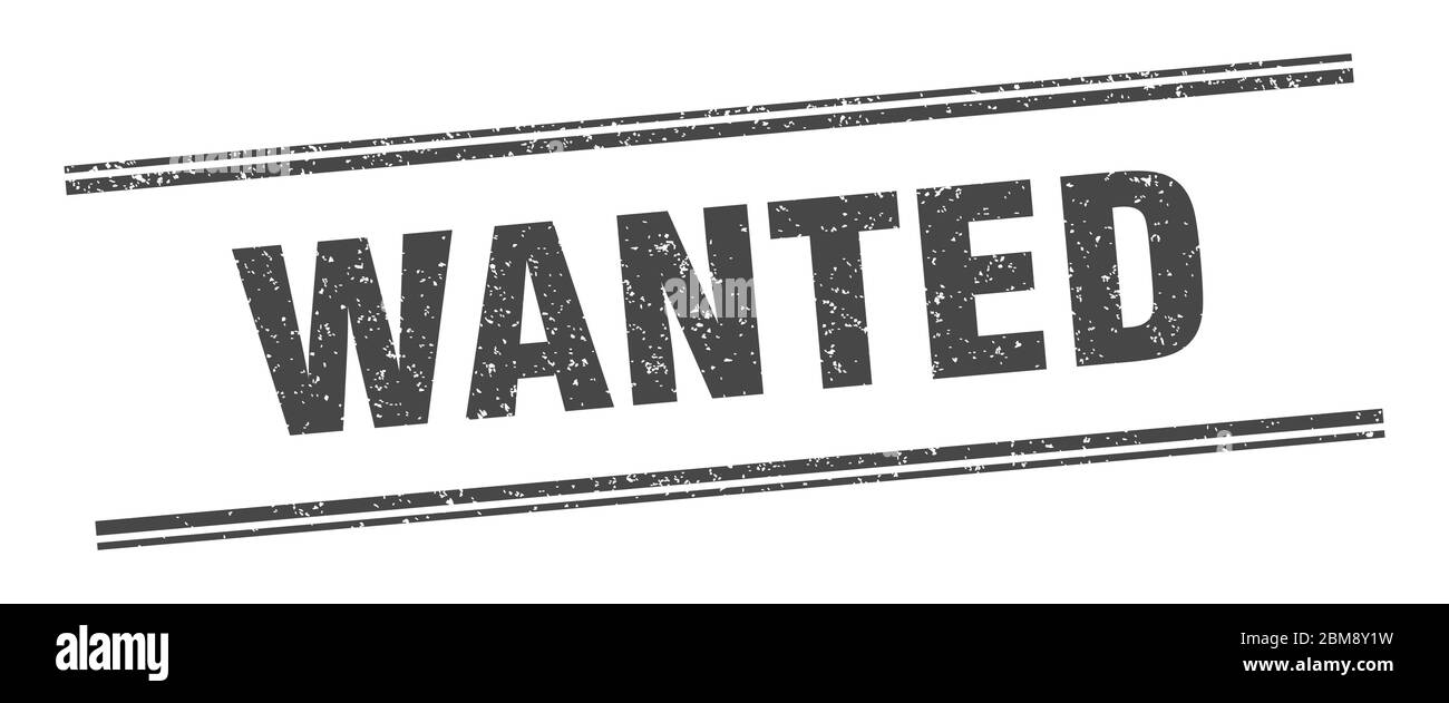 wanted stamp. wanted label. square grunge sign Stock Vector Image & Art ...