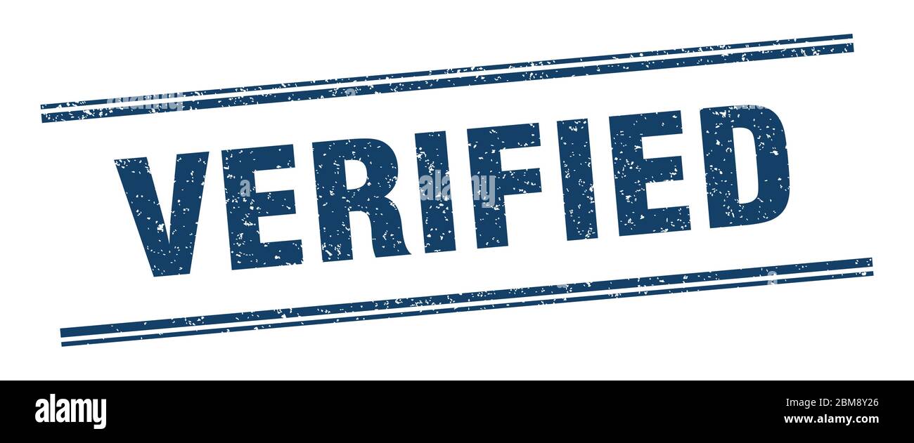 Verified stamp label square Stock Vector Images - Alamy