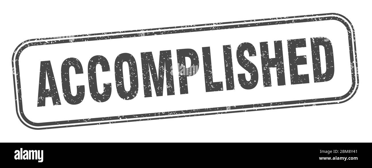 Accomplished stamp Black and White Stock Photos & Images - Alamy