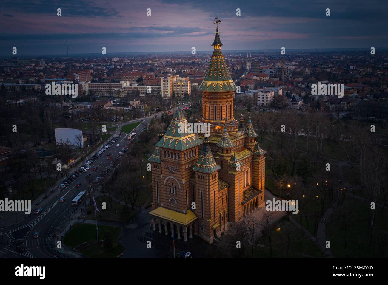 Aerial View Romania Night High Resolution Stock Photography and Images ...