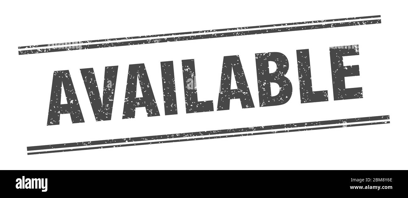 available stamp. available label. square grunge sign Stock Vector Image ...