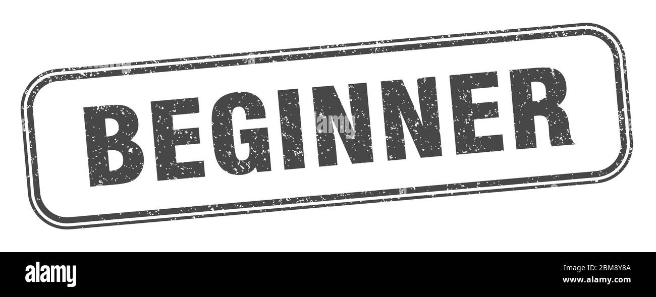 beginner stamp. beginner square grunge sign. label Stock Vector Image ...