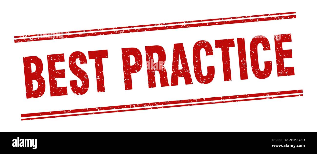 best practice stamp. best practice label. square grunge sign Stock ...