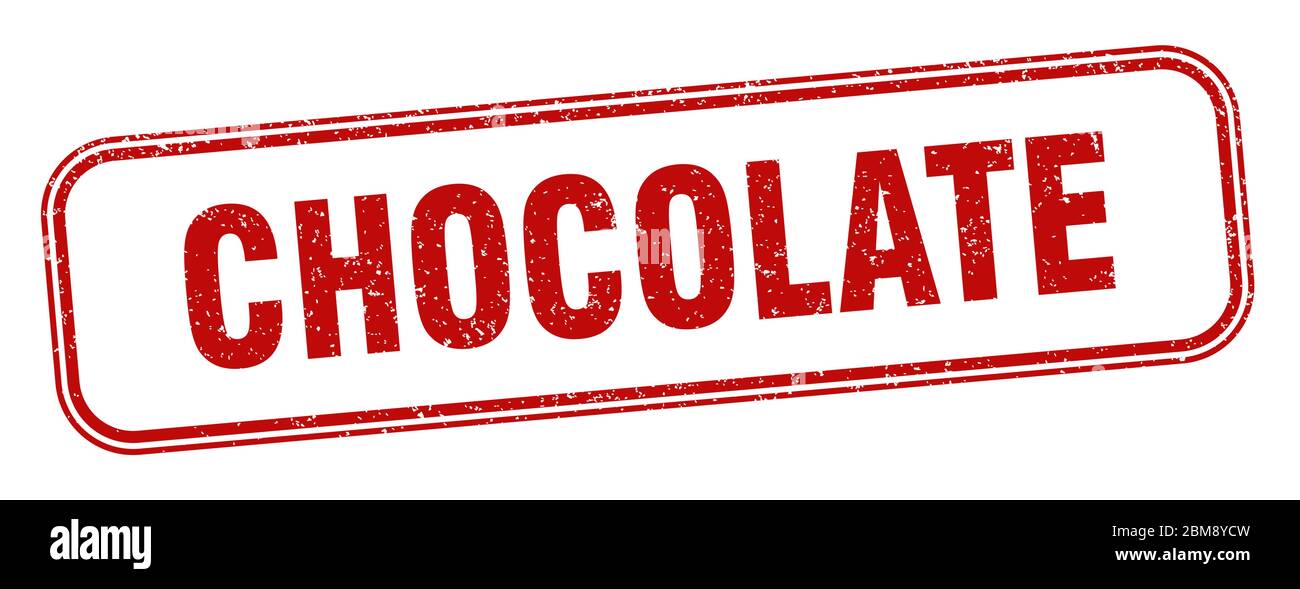 chocolate stamp. chocolate square grunge sign. label Stock Vector Image ...
