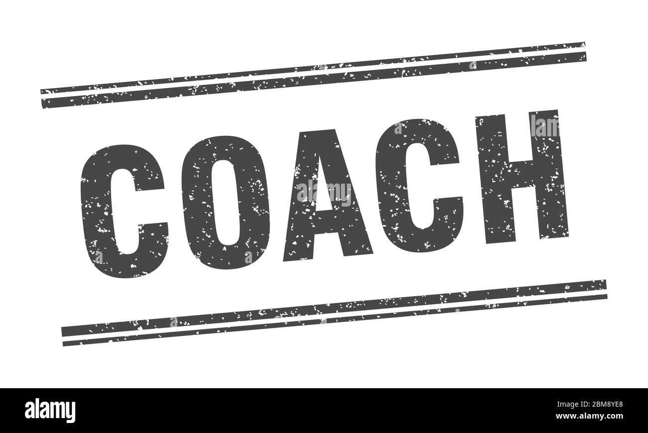 coach stamp. coach label. square grunge sign Stock Vector Image & Art ...