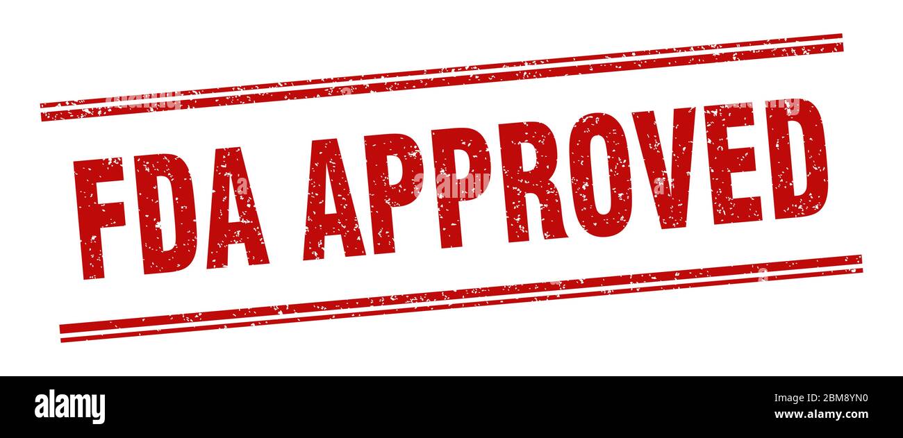 fda approved stamp. fda approved label. square grunge sign Stock Vector ...