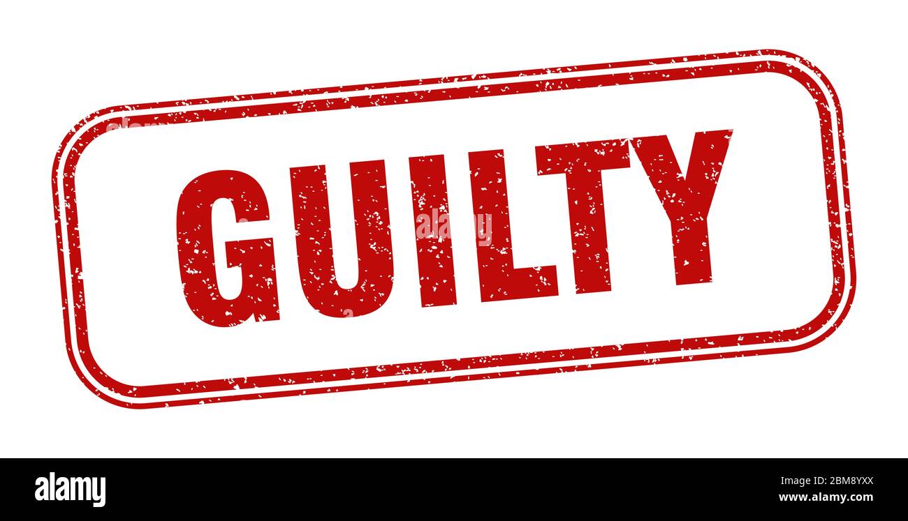 guilty stamp. guilty square grunge sign. label Stock Vector Image & Art ...