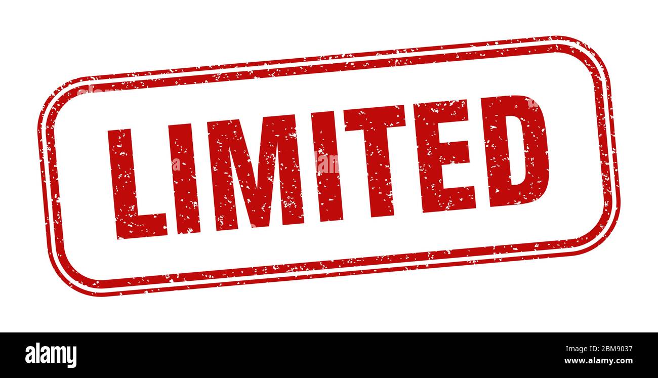 limited stamp. limited square grunge sign. label Stock Vector Image ...