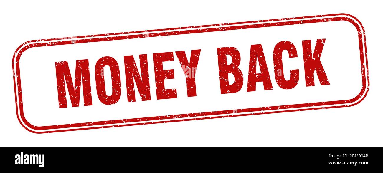 money back stamp. money back square grunge sign. label Stock Vector ...
