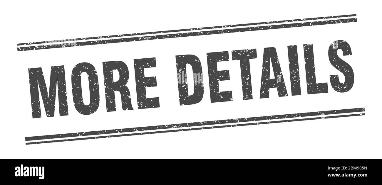 more details stamp. more details label. square grunge sign Stock Vector ...