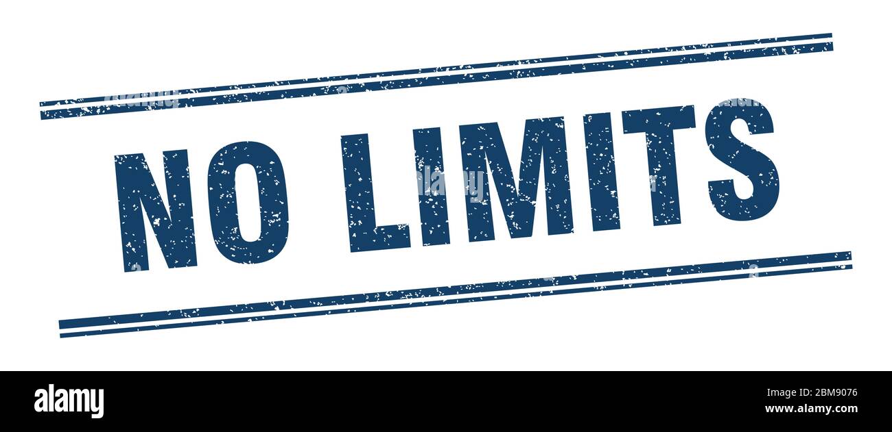 no limits stamp. no limits label. square grunge sign Stock Vector Image ...