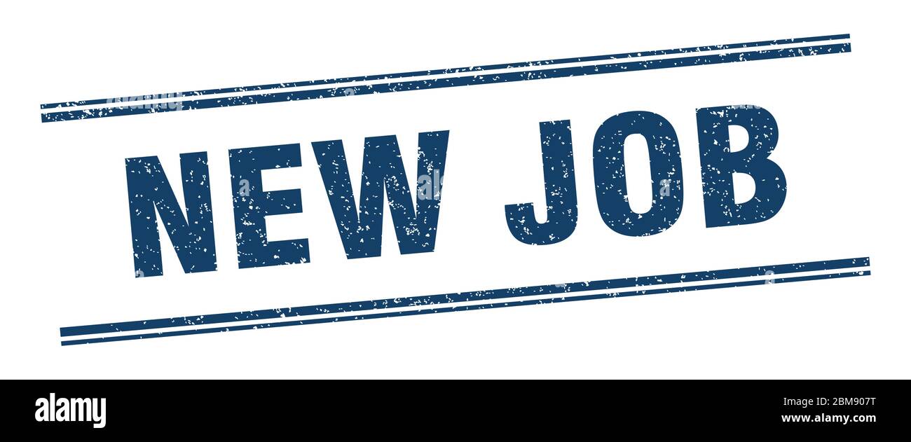 new job stamp. new job label. square grunge sign Stock Vector Image ...