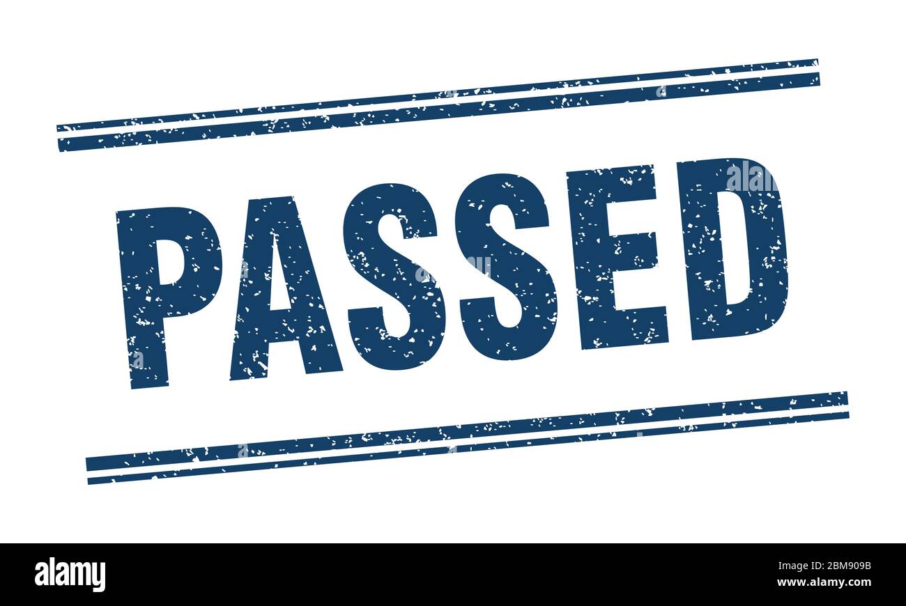 passed stamp. passed label. square grunge sign Stock Vector Image & Art ...