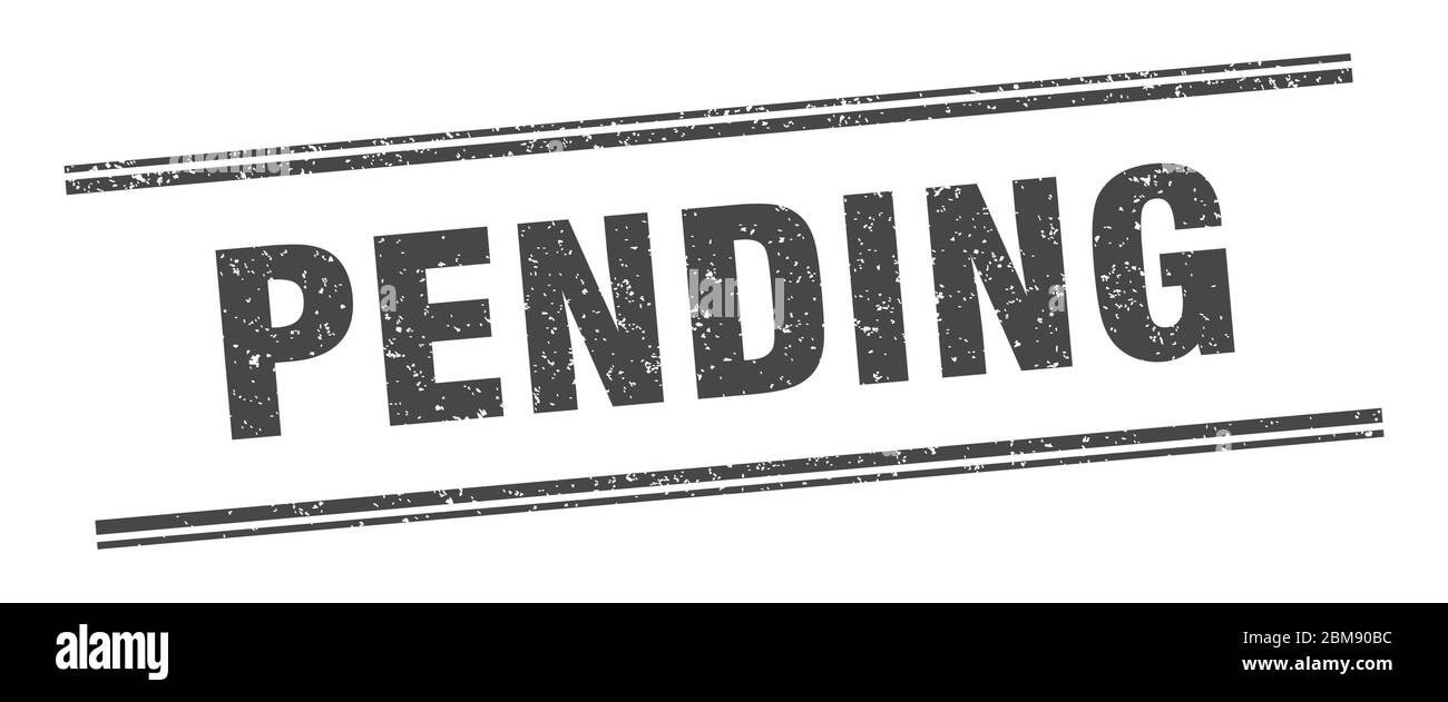 Pending rubber stamp Black and White Stock Photos & Images - Alamy