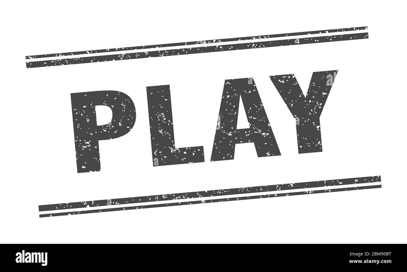 Play stamp Black and White Stock Photos & Images - Alamy