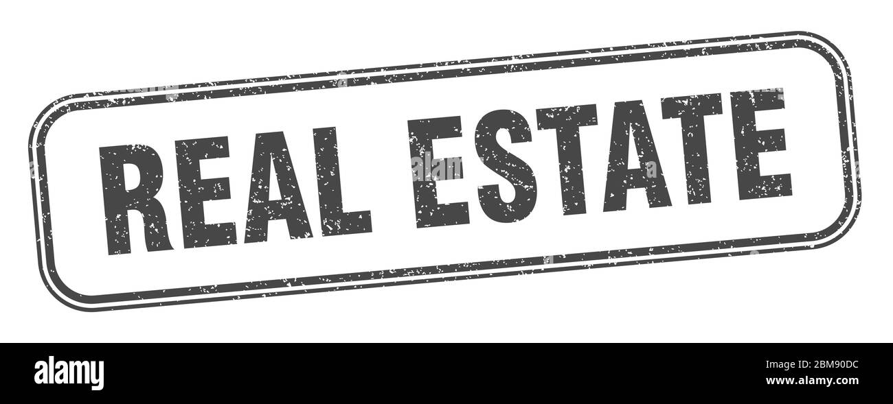 real estate stamp. real estate square grunge sign. label Stock Vector ...