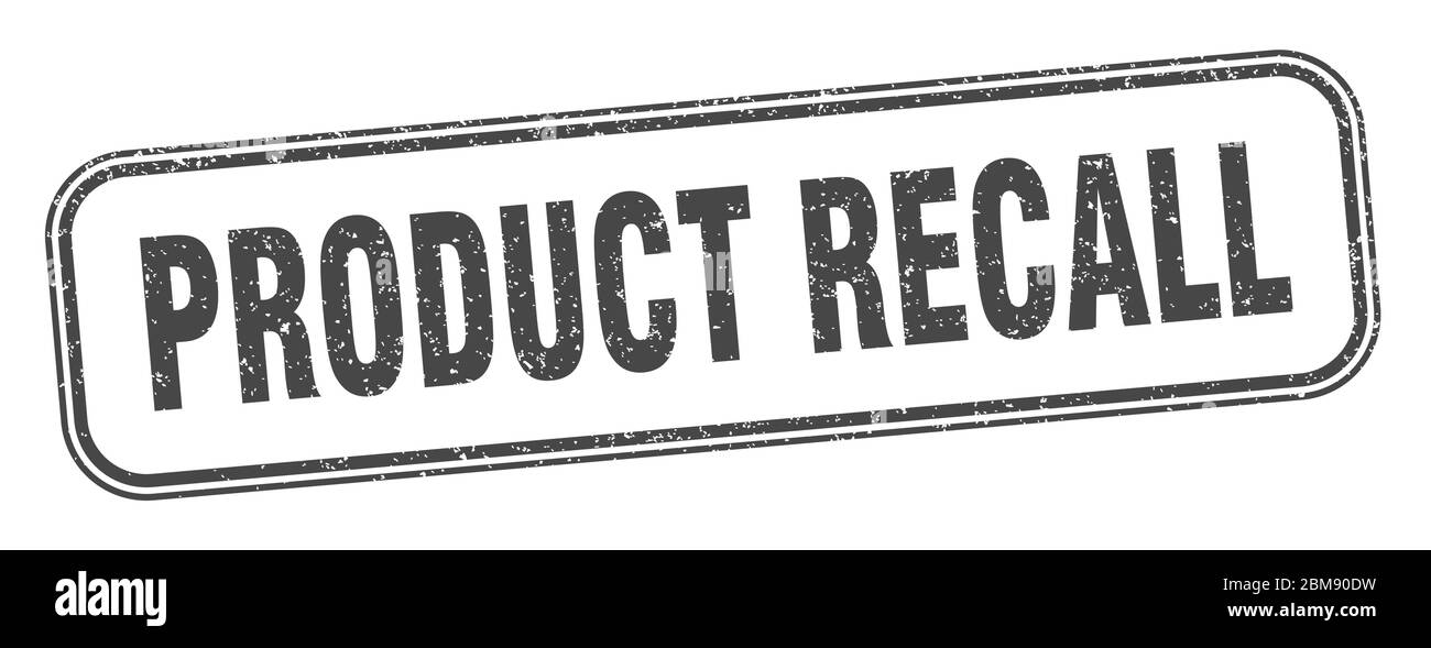 product recall stamp. product recall square grunge sign. label Stock ...