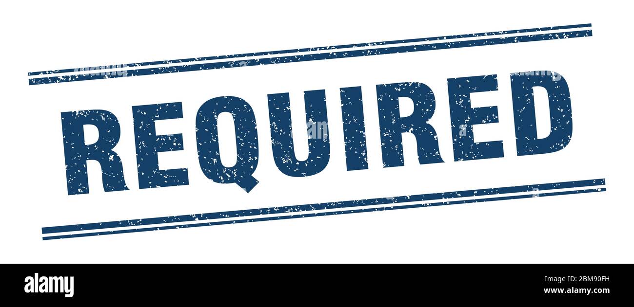 required stamp. required label. square grunge sign Stock Vector Image ...