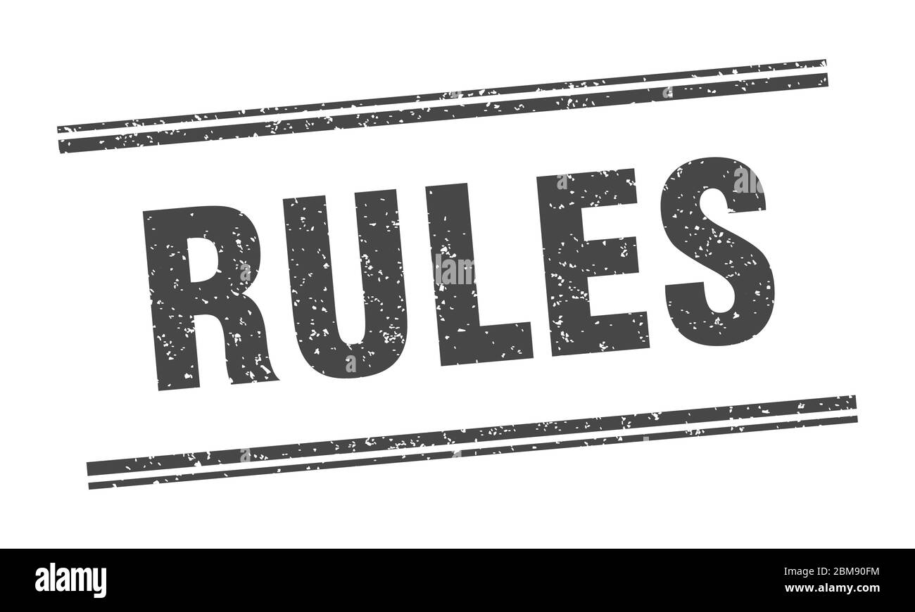 rules stamp. rules label. square grunge sign Stock Vector Image & Art ...