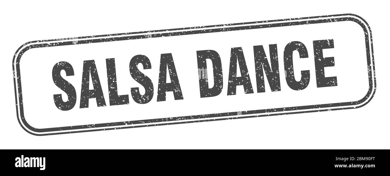 salsa dance stamp. salsa dance square grunge sign. label Stock Vector ...