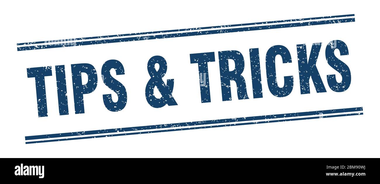 tips & tricks stamp. tips & tricks label. square grunge sign Stock ...