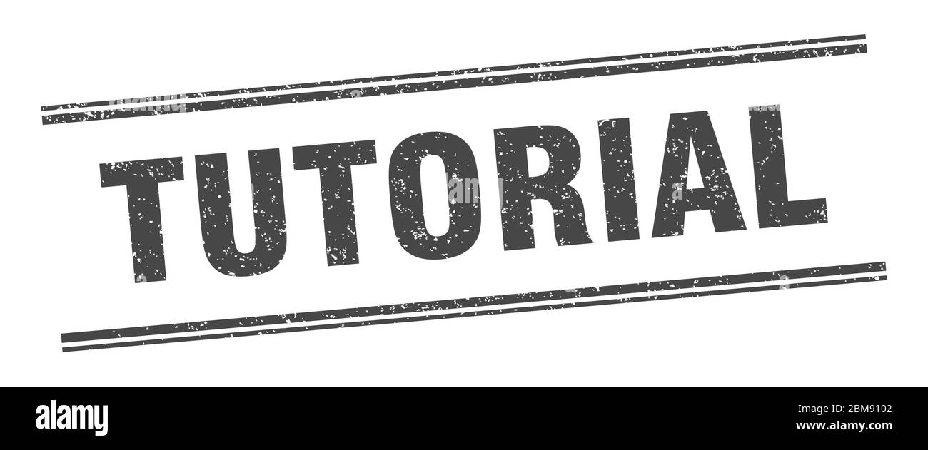 tutorial stamp. tutorial label. square grunge sign Stock Vector Image ...