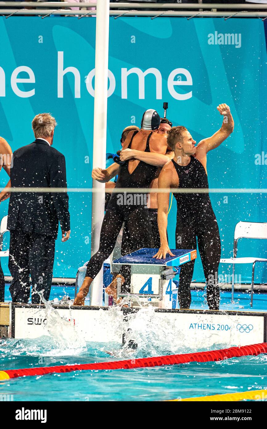 Team South Africa, Roland Mark Schoeman (48.17), Lyndon Ferns (48.13 ...